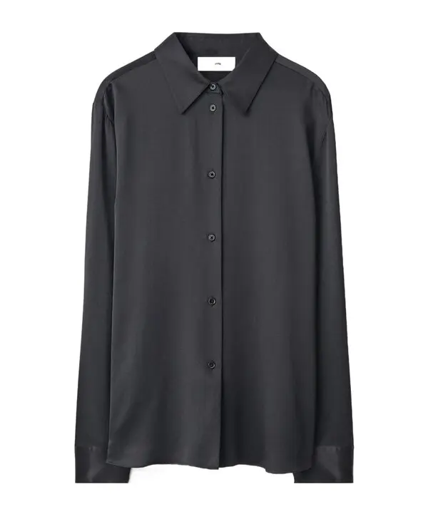 LISA YANG Long Sleeve Button-up Shirt - Black