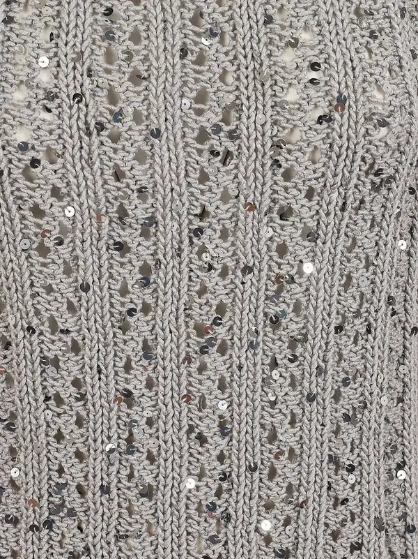 Peserico Sleeveless Sequin Knit Vest