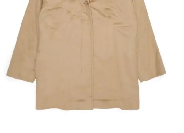 Max Mara Hooded Coat With Furry Collar - Nude