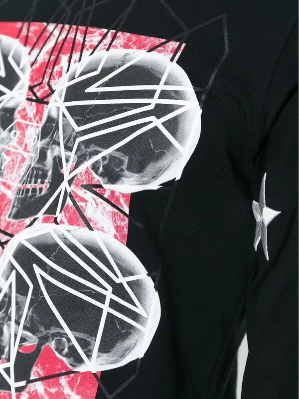 Philipp Plein Round Collar And Long-sleeved T-shirt