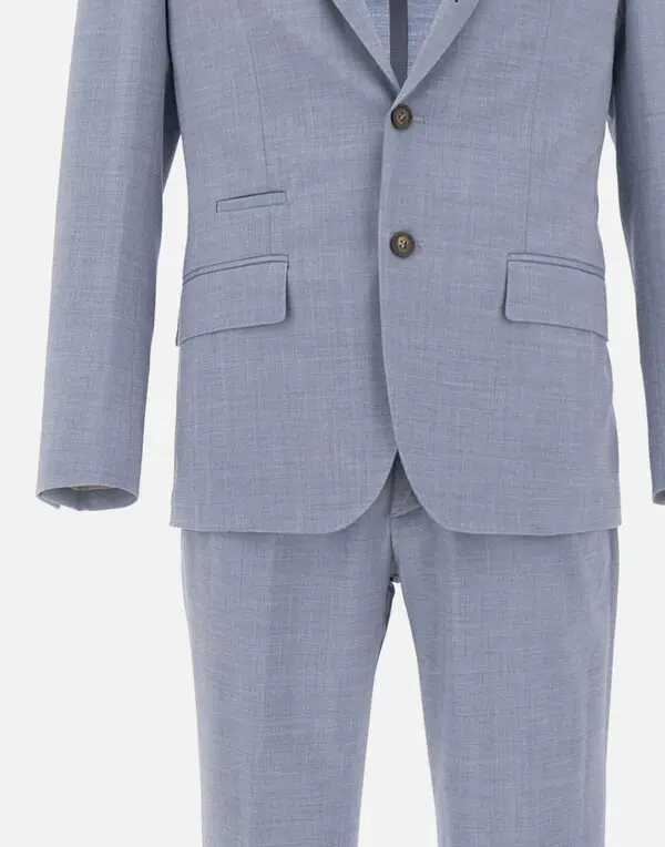 Eleventy Single-breasted Slim Suit - Gray
