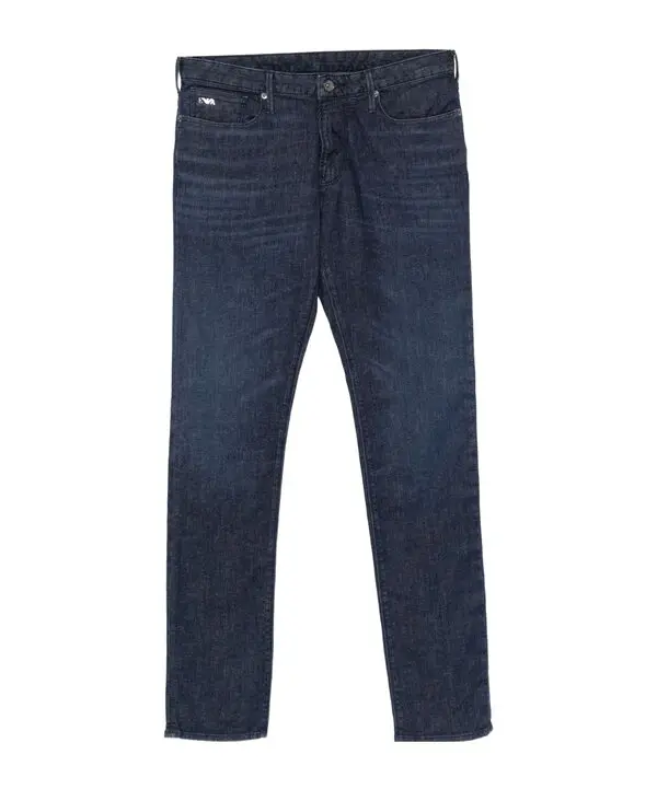 Emporio Armani Dark Wash Slim Fit Jeans - Blue