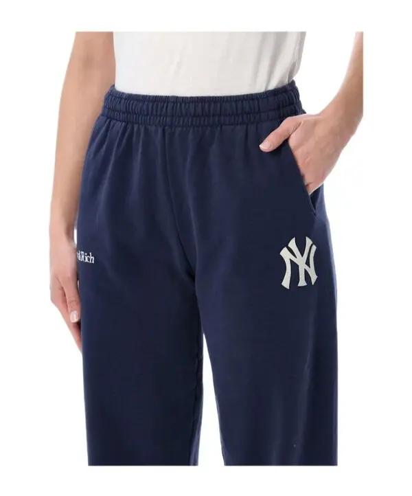 SPORTY  RICH Sporty Rich Heritage Yankee Logo Joggers