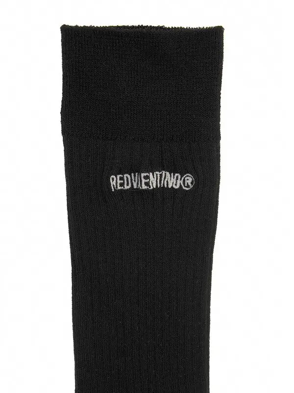 Red Valentino Ribbed Knit Stockings