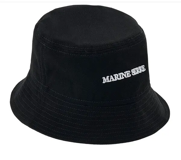 MARINE SERRE Logo Bucket Hat - Black