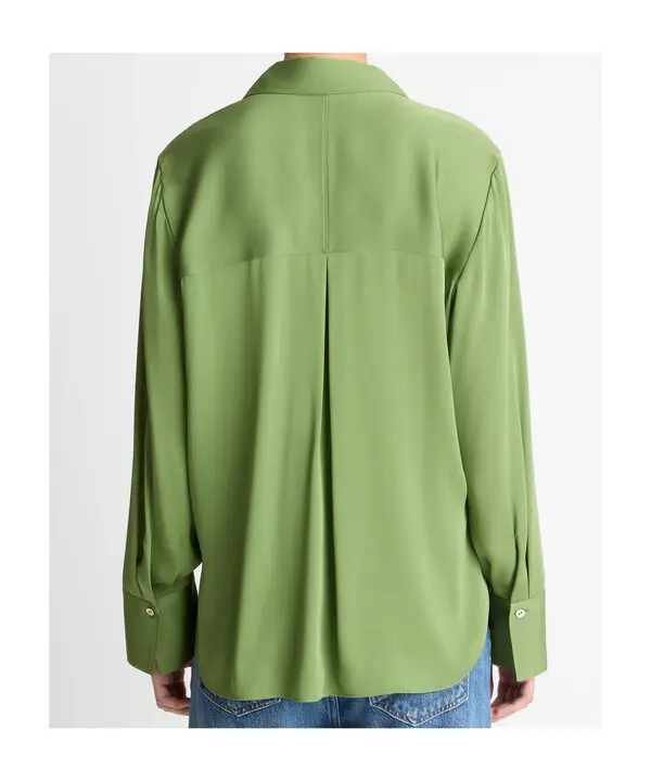 Vince Collared Long Sleeve Button-front Shirt