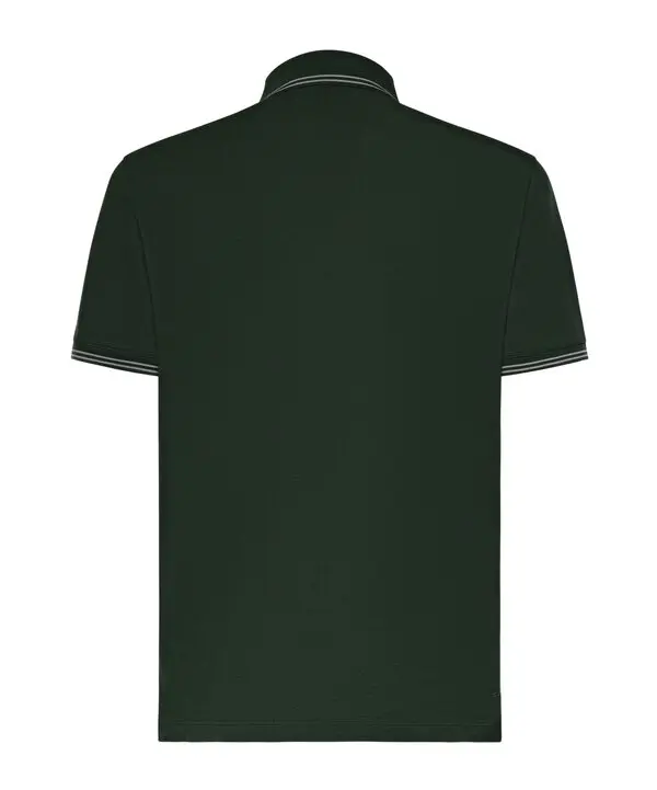 Emporio Armani Tipped Collar Polo Shirt - Green