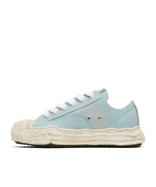 Mihara Yasuhiro Hank Distressed Low Top Sneakers - Blue