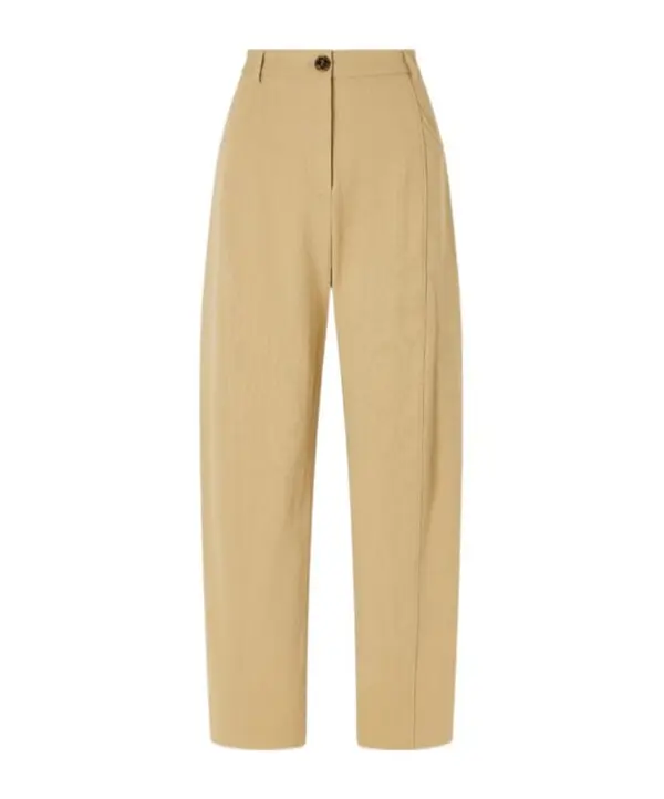 BLAZÉ MILANO Decorative Twill Tapered Pants - Nude
