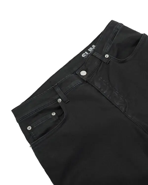 Versace Logo Straight Jeans - Black