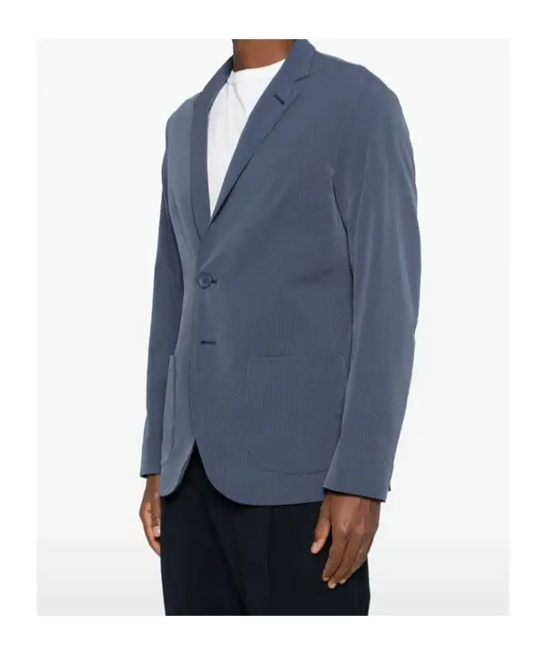Herno Notched-lapel Blazer - Blue