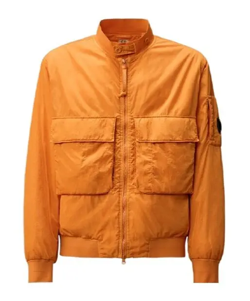 C.P. COMPANY Long Sleeve Zip Up Casual Jacket - Orange