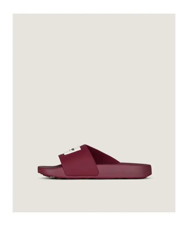 Givenchy Logo Rubber Slides - Red Cherry