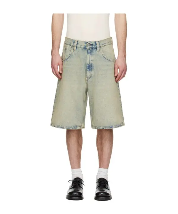SUNFLOWER Super Wide Denim Shorts - Gray