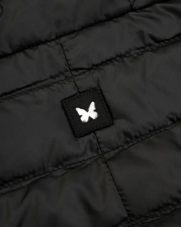 Max Mara Quilted Hooded Down Jacket - Black