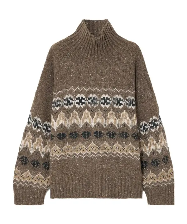 Altuzarra Wool-blend Fair Isle Turtleneck Sweater