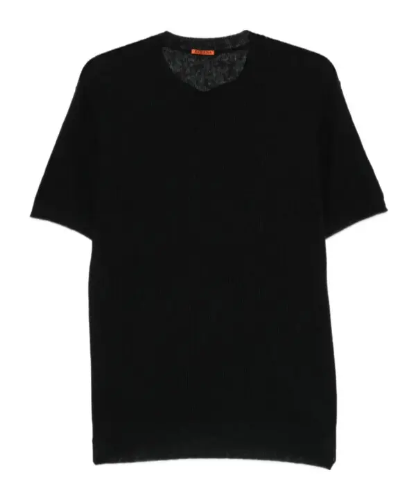 Barena Venezia V-neck Rib Knit T-shirt
