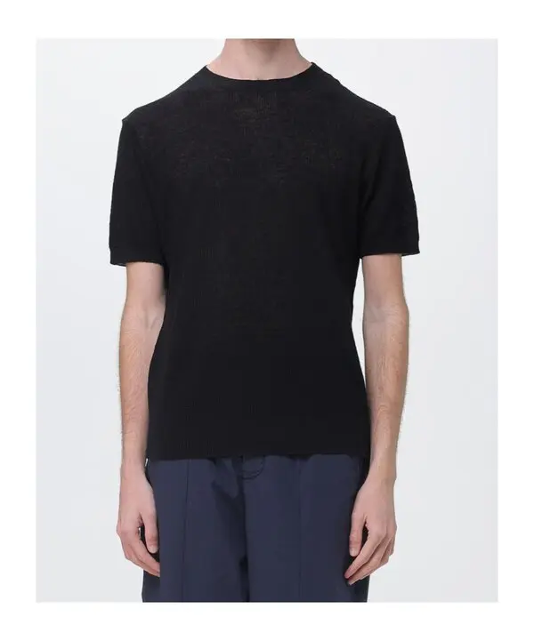 Barena Venezia V-neck Rib Knit T-shirt