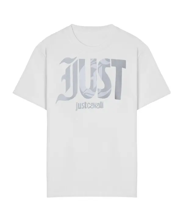 Just Cavalli Logo Print T-shirt - White