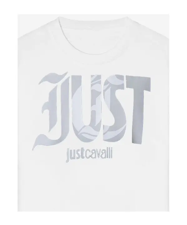 Just Cavalli Logo Print T-shirt - White