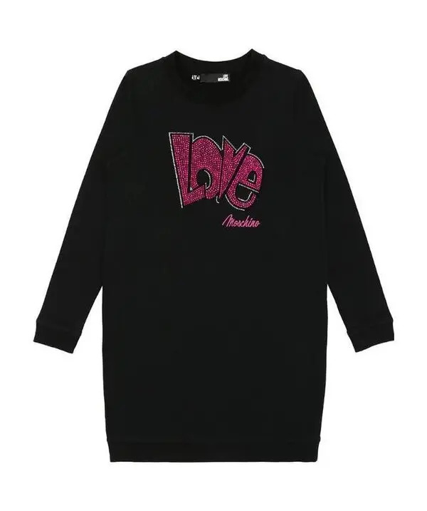 Moschino Long Sleeve Round Neck Dress