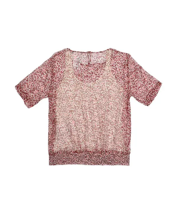 Max Mara Printed Round Neck Short Sleeve T-shirt