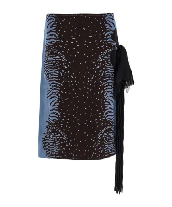 FERRAGAMO Wrap Skirt With Flower Detail