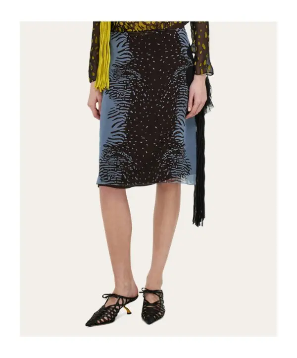 FERRAGAMO Wrap Skirt With Flower Detail