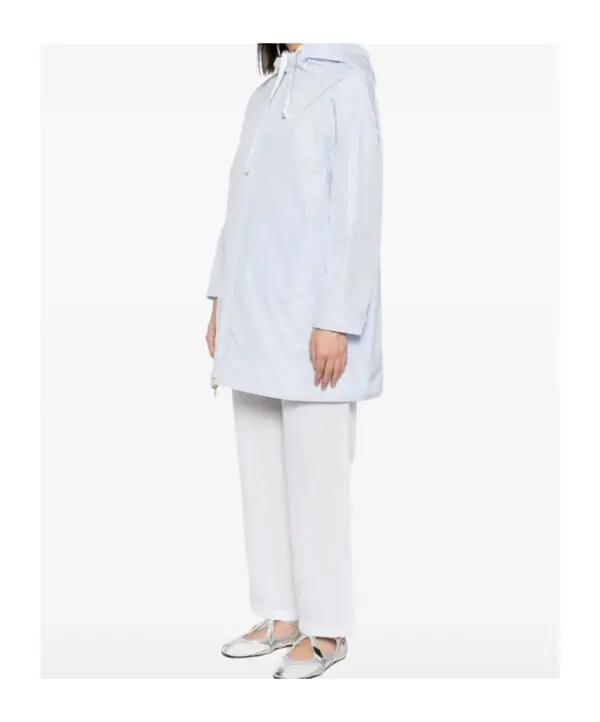 Herno Drawstring Hooded Parka - Light Blue