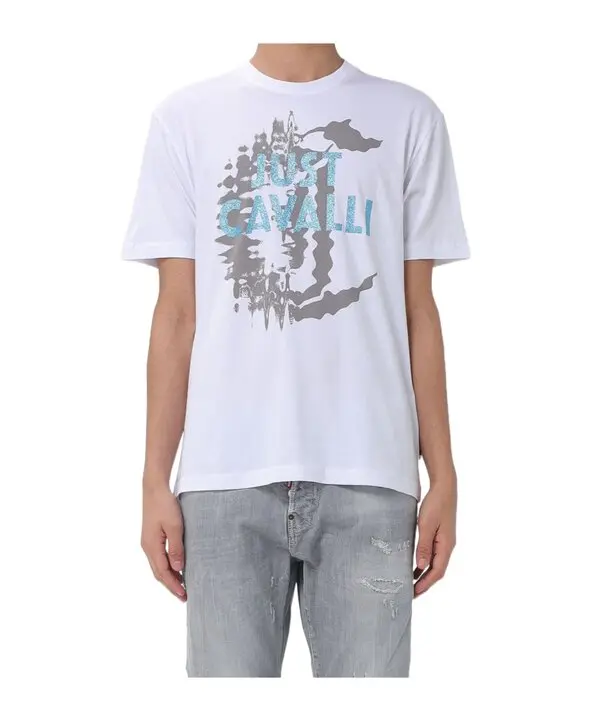 Just Cavalli Logo Print T-shirt - White