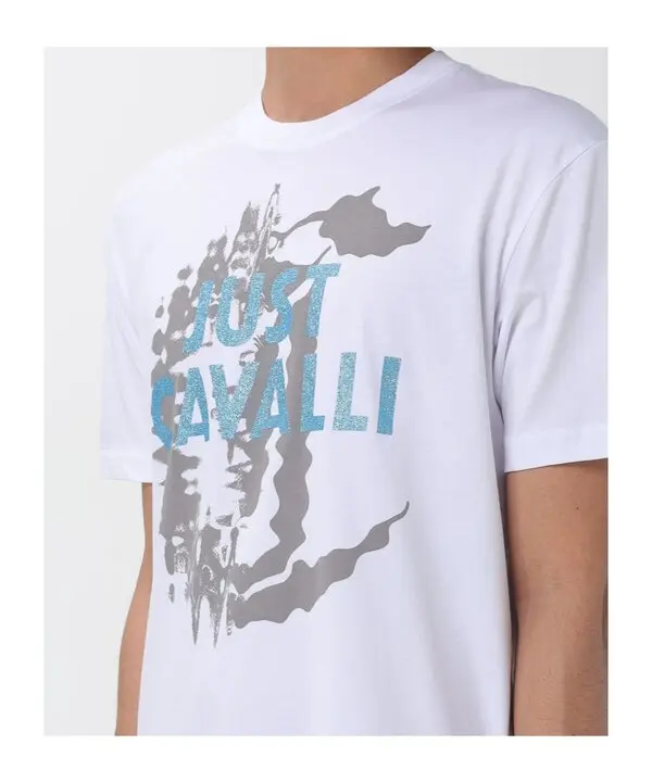 Just Cavalli Logo Print T-shirt - White