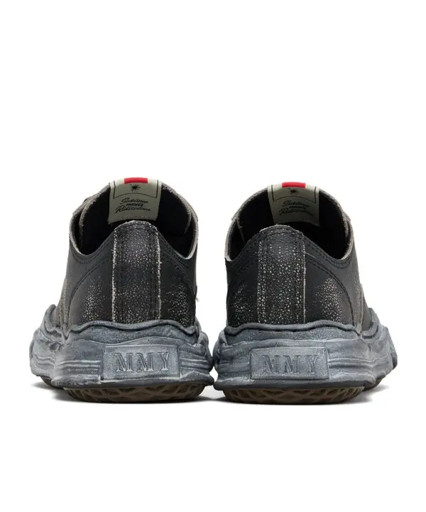 Mihara Yasuhiro Hank Og Low-top Lace-up Casual Sneakers - Black/black