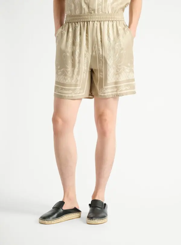 Balmain Printed Foulard Pyjama Shorts