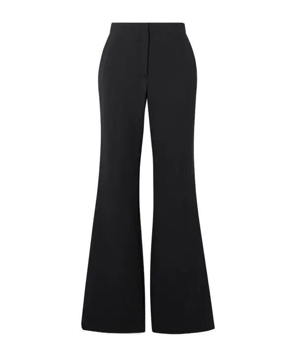 Simkhai Kenna Flared Crepe Trousers - Black