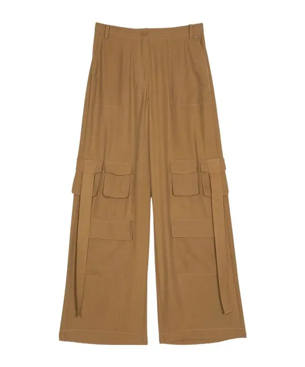 TWINSET Wide-leg Cargo Trousers