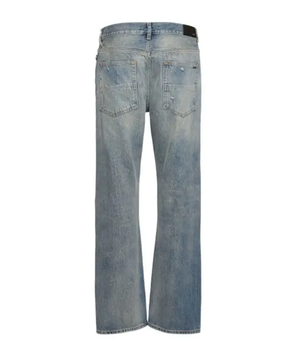 Amiri Suede Straight Jeans - Gray