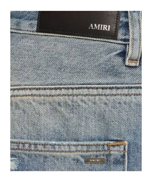Amiri Suede Straight Jeans - Gray