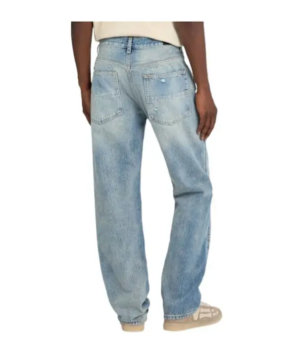 Amiri Suede Straight Jeans - Gray