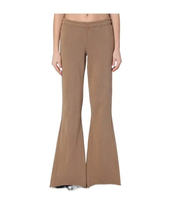 ENTIRE STUDIOS Elasticated-waist Flared Trousers - Light Brown