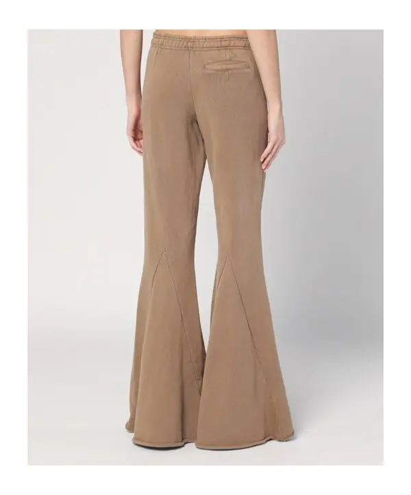 ENTIRE STUDIOS Elasticated-waist Flared Trousers - Light Brown