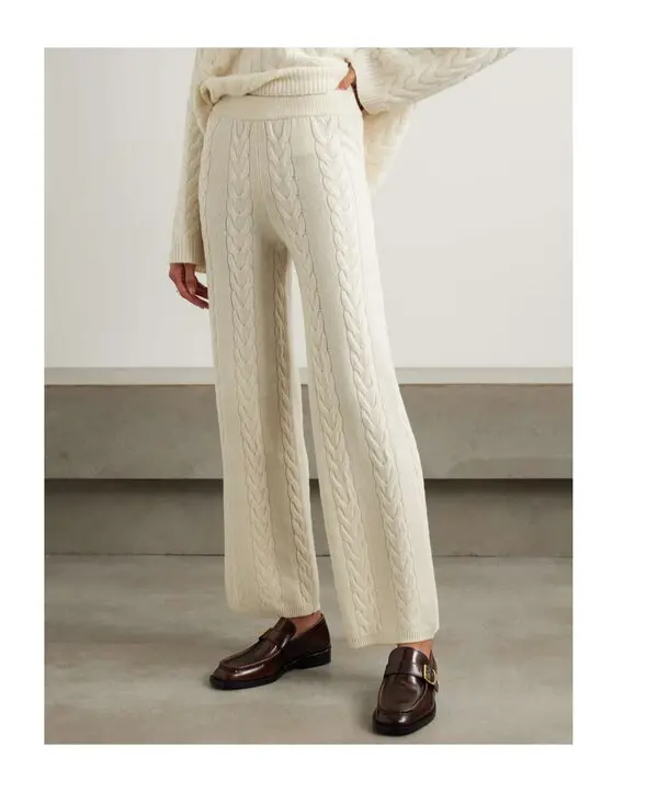 LISA YANG Twisted Knitted Tailored Pants