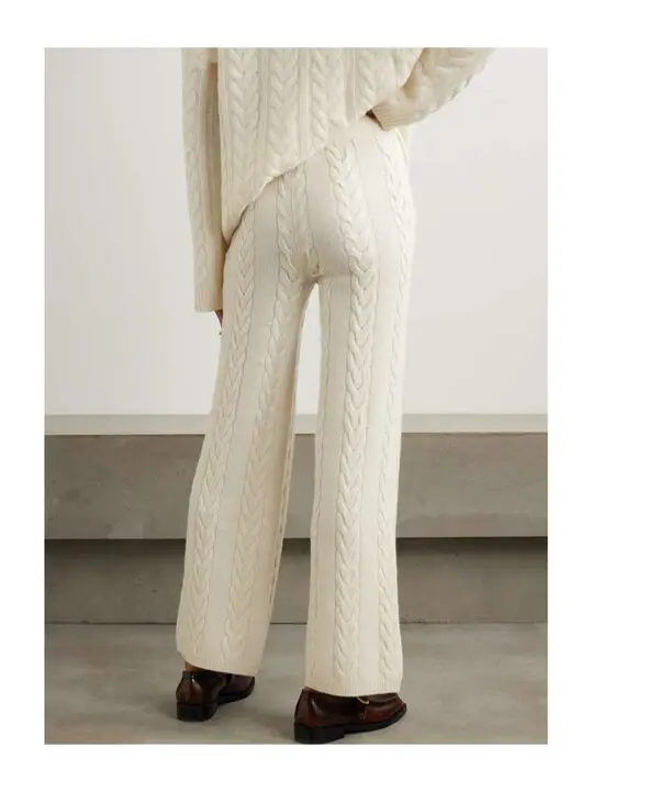LISA YANG Twisted Knitted Tailored Pants