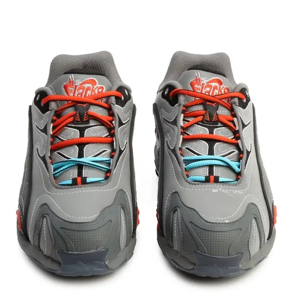 PUMA Round Toe Lace Up Sneakers With Embroidered Logo