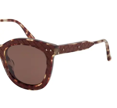 Bottega Veneta Tortoiseshell Sunglasses - Brown