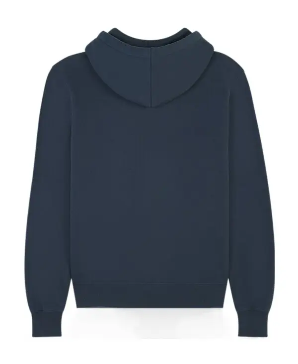 Maison Kitsuné Logo Printed Drawstring Hoodie - Black