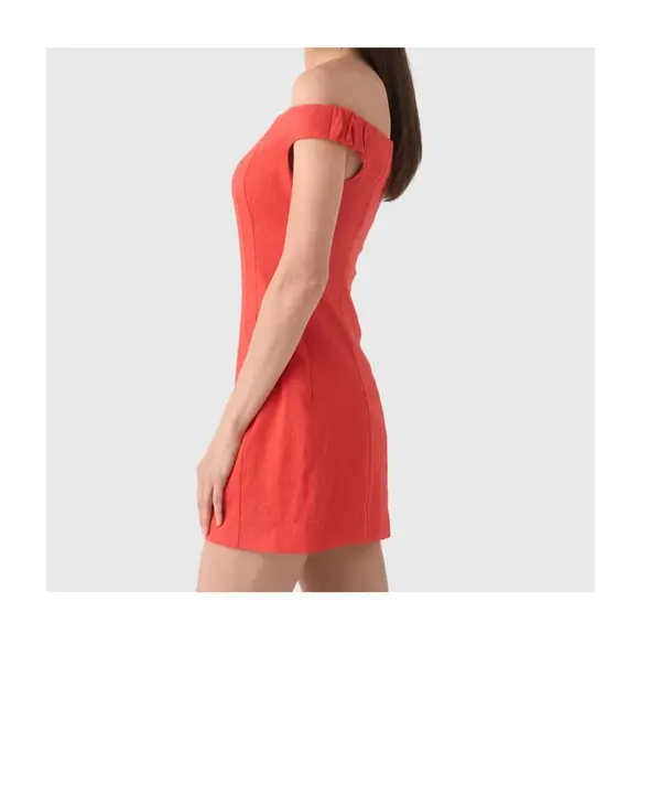 SIR. Off-the-shoulder Dress With Ruffled Sleeves