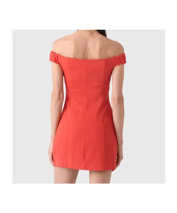 SIR. Off-the-shoulder Dress With Ruffled Sleeves