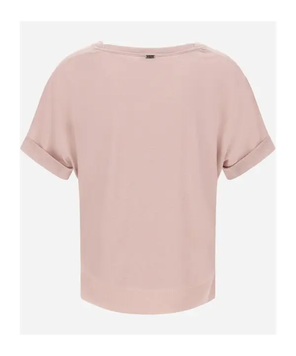 Herno Pleated Jersey T-shirt - Pink