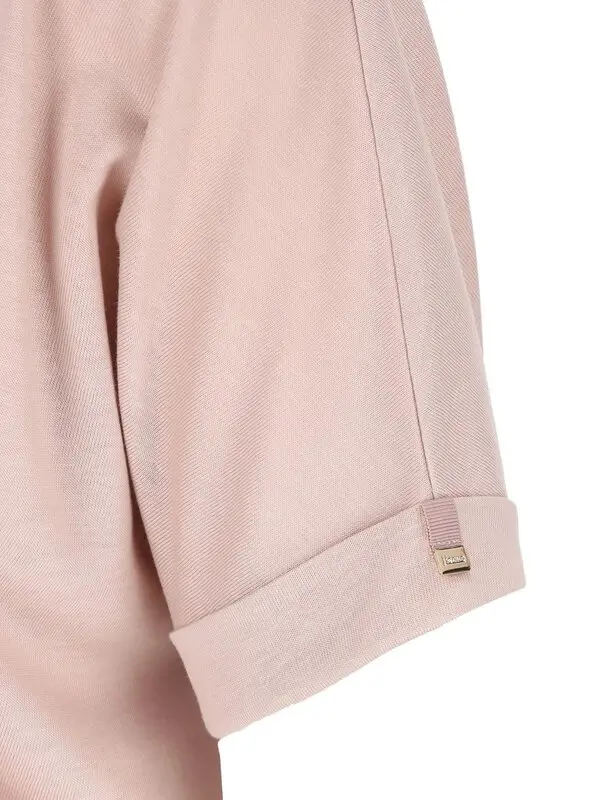 Herno Pleated Jersey T-shirt - Pink