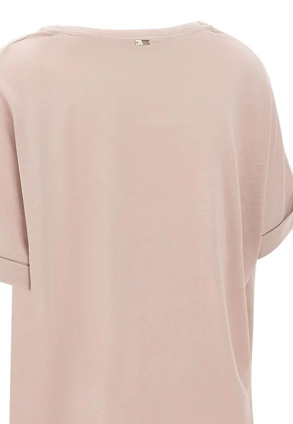 Herno Pleated Jersey T-shirt - Pink